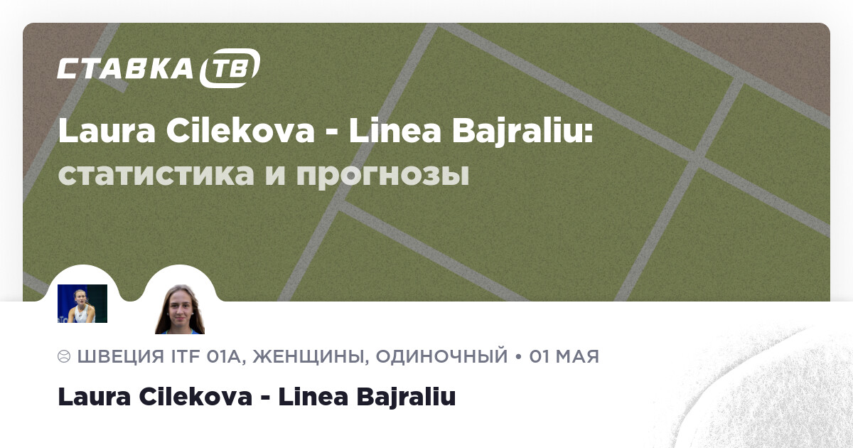 Результат Laura Cilekova - Linea Bajraliu 1 мая 2023: счёт и статистика ...