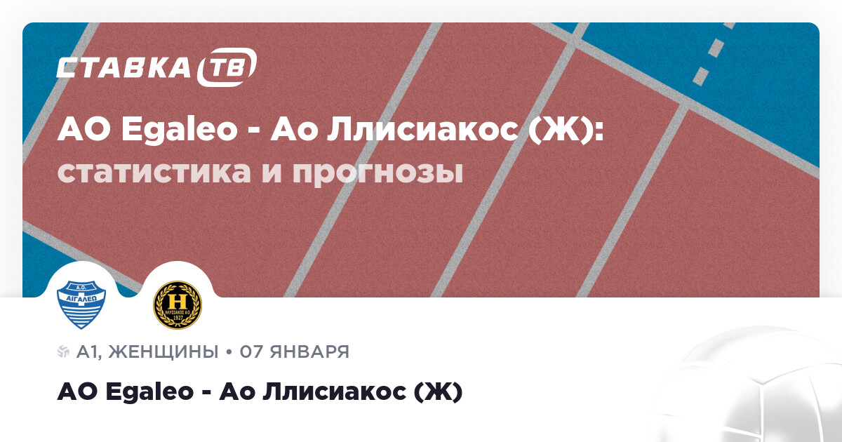 Результат AO Egaleo - Ао Ллисиакос (Ж) 7 января 2023: счёт и статистика ...