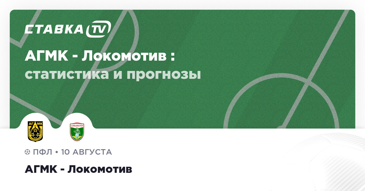 АГМК - Локомотив 10 августа 2022: счёт и результат матча