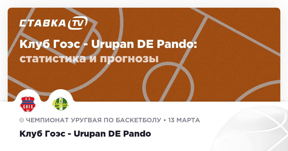 Результат Клуб Гоэс - Urupan DE Pando 12 марта 2022: счёт и статистика матча