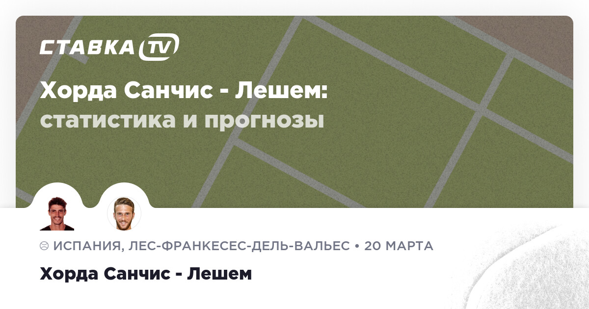Хорда Санчис - Лешем 20 марта 2023: счёт и результат матча