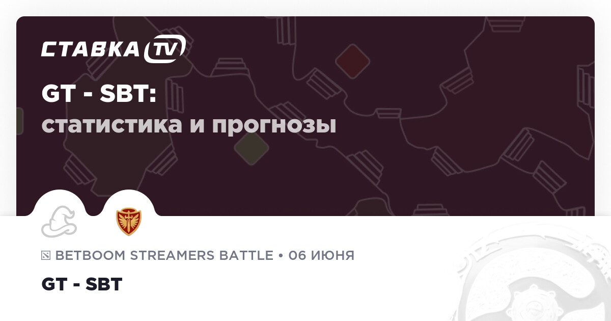 Goodwin Team — Stariy_Bog Team: прогнозы 6 июня 2025 | СТАВКА ТВ