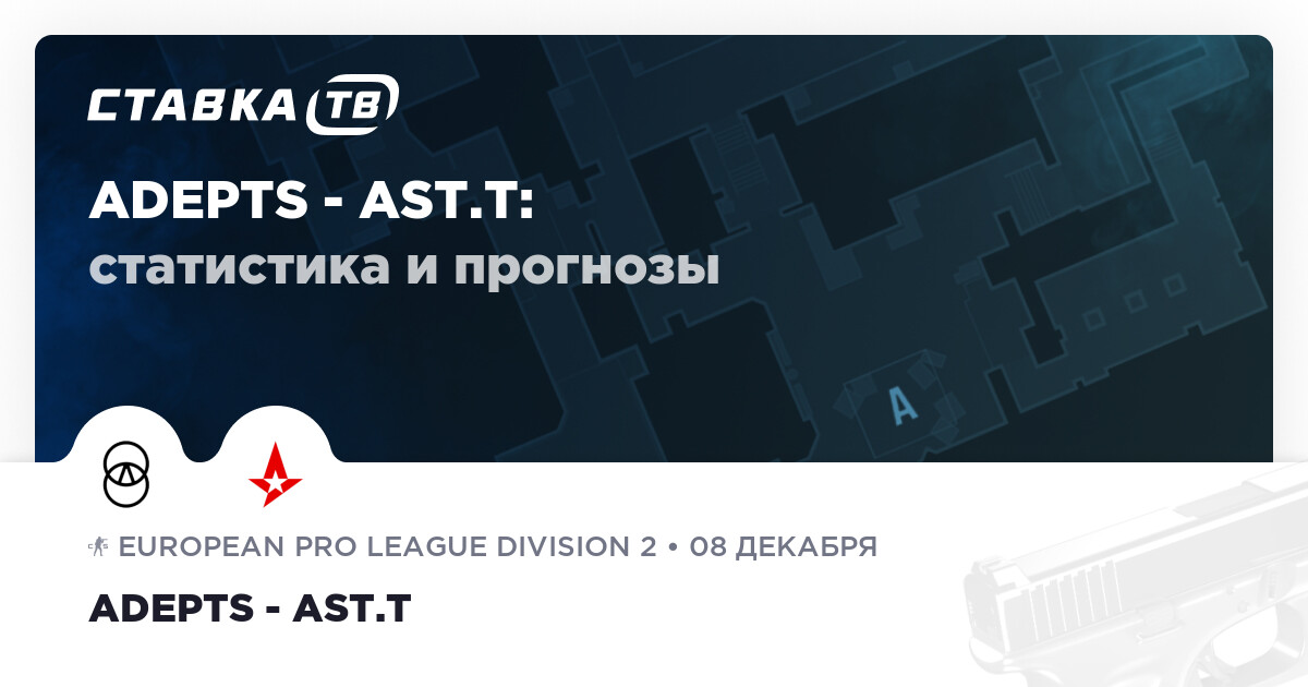 ADEPTS — Astralis Talent: прогнозы 8 декабря 2024 | СТАВКА ТВ