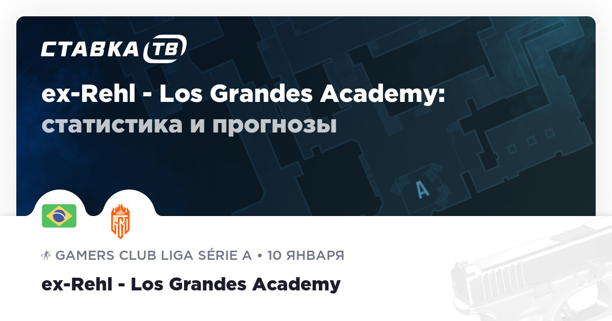 ex-Rehl - Los Grandes Academy: прогнозы 10 января 2023 | СТАВКА TV