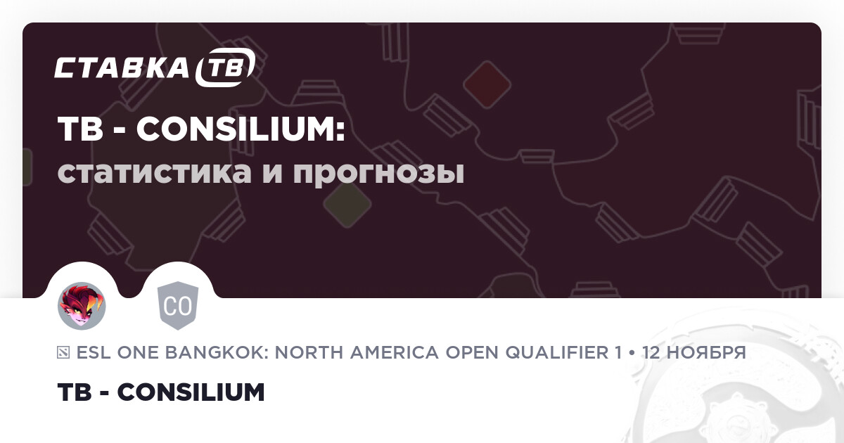 TiltedBoys - CONSILIUM: прогнозы 12 ноября 2024 | СТАВКА TV
