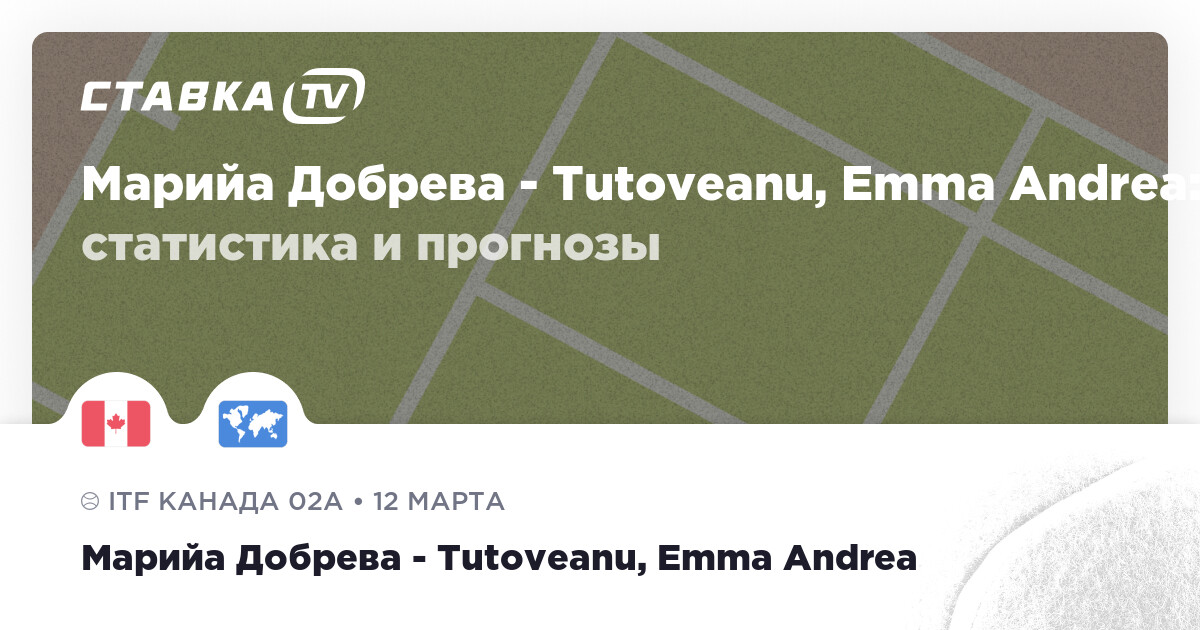 Марийа Добрева - Tutoveanu, Emma Andrea: прогнозы 12 марта 2024 | СТАВКА TV