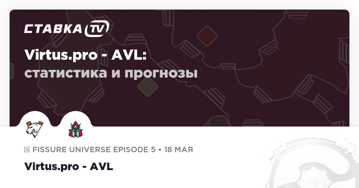 Virtus.pro - AVULUS: прогноз (кэф 1.45) 18 мая 2025 | СТАВКА TV